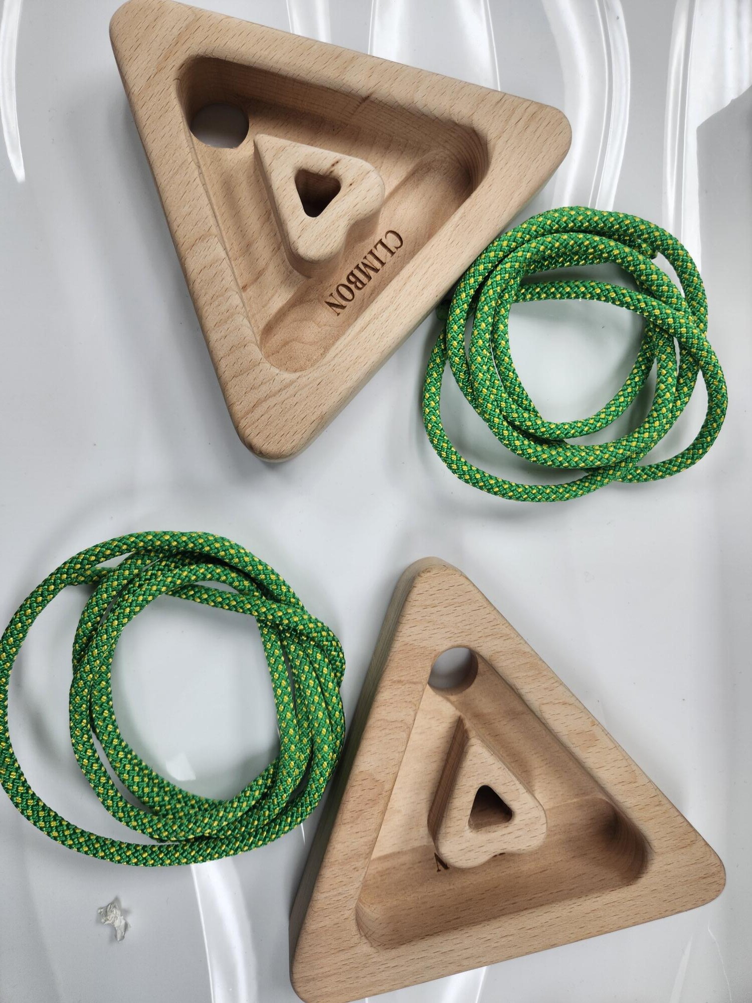 Hand Made Wooden Hang Triangle – Auckland Climbing Gym