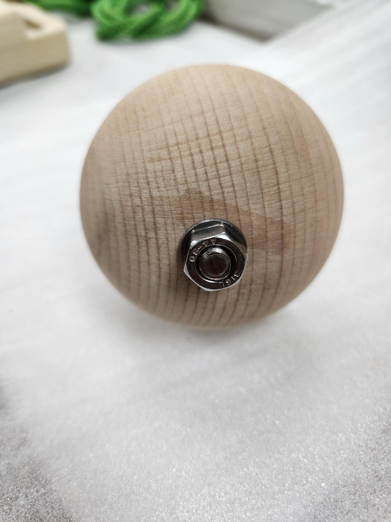 Hand Made Wooden Hang Ball – Auckland Climbing Gym