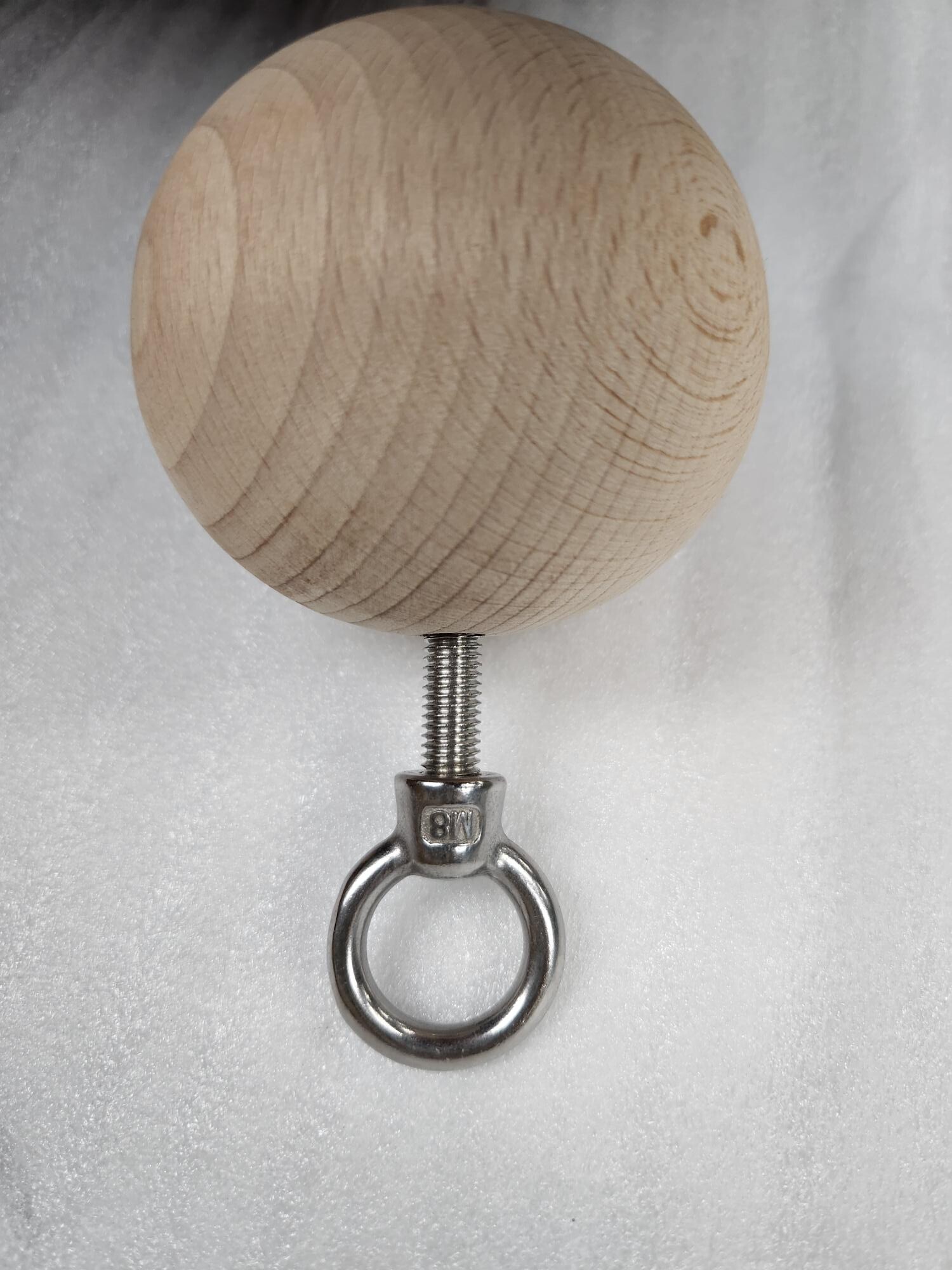 Hand Made Wooden Hang Ball – Auckland Climbing Gym