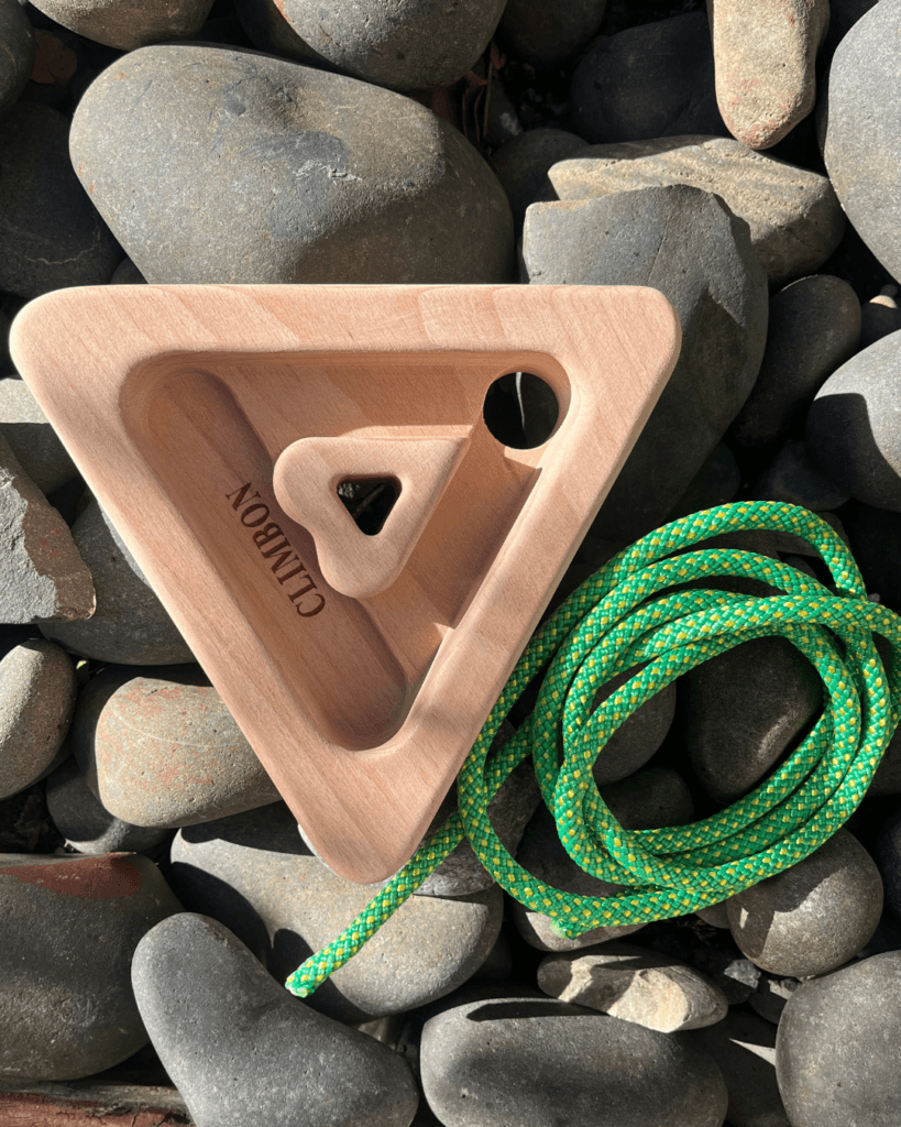 Hand Made Wooden Hang Triangle – Auckland Climbing Gym